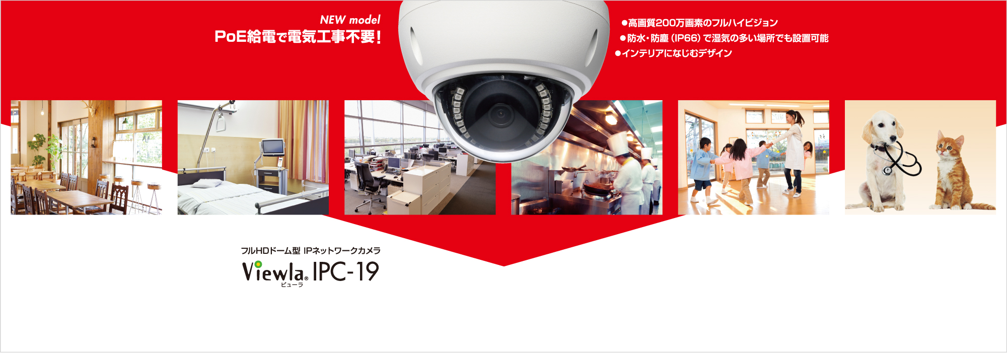 ソリッドカメラ / 簡単で高機能なIPネットワークカメラ "Viewla"